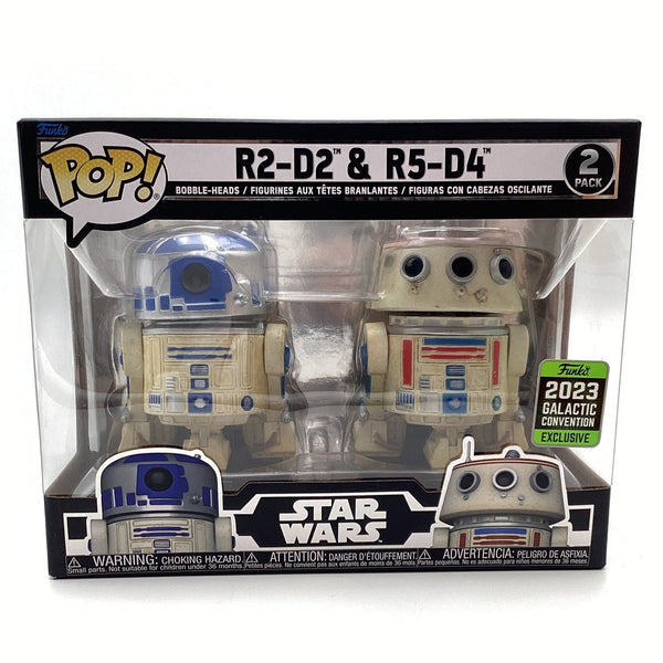 Funko Pop! Star Wars - R2-D2 & R5-D4 (2 Pack) (2023 Galactic Conventio