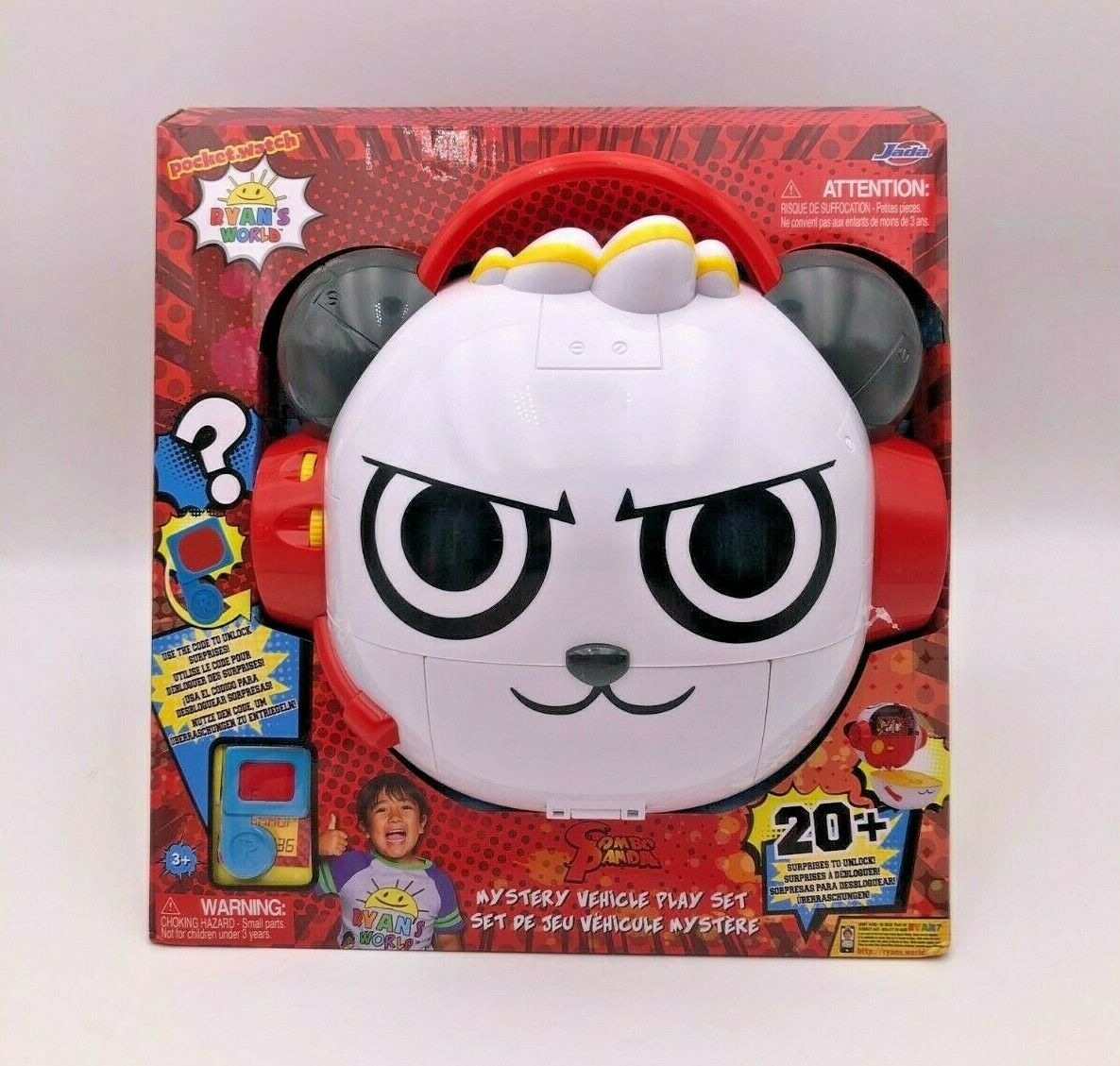 Ryan's World Combo Panda Mystery Vehicle Playset