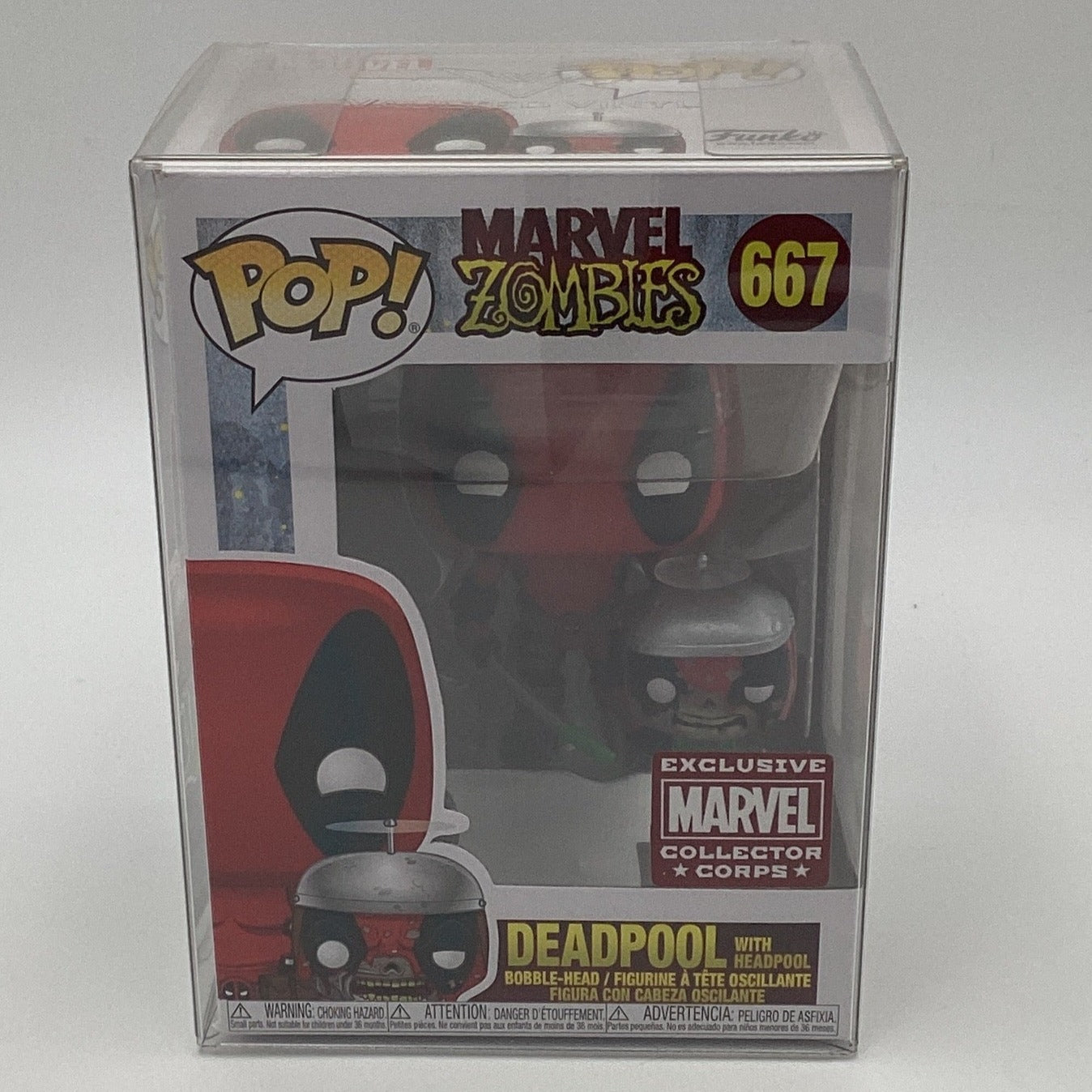 Funko Pop! Marvel Zombies - Deadpool With Headpool (Collectors Corps)