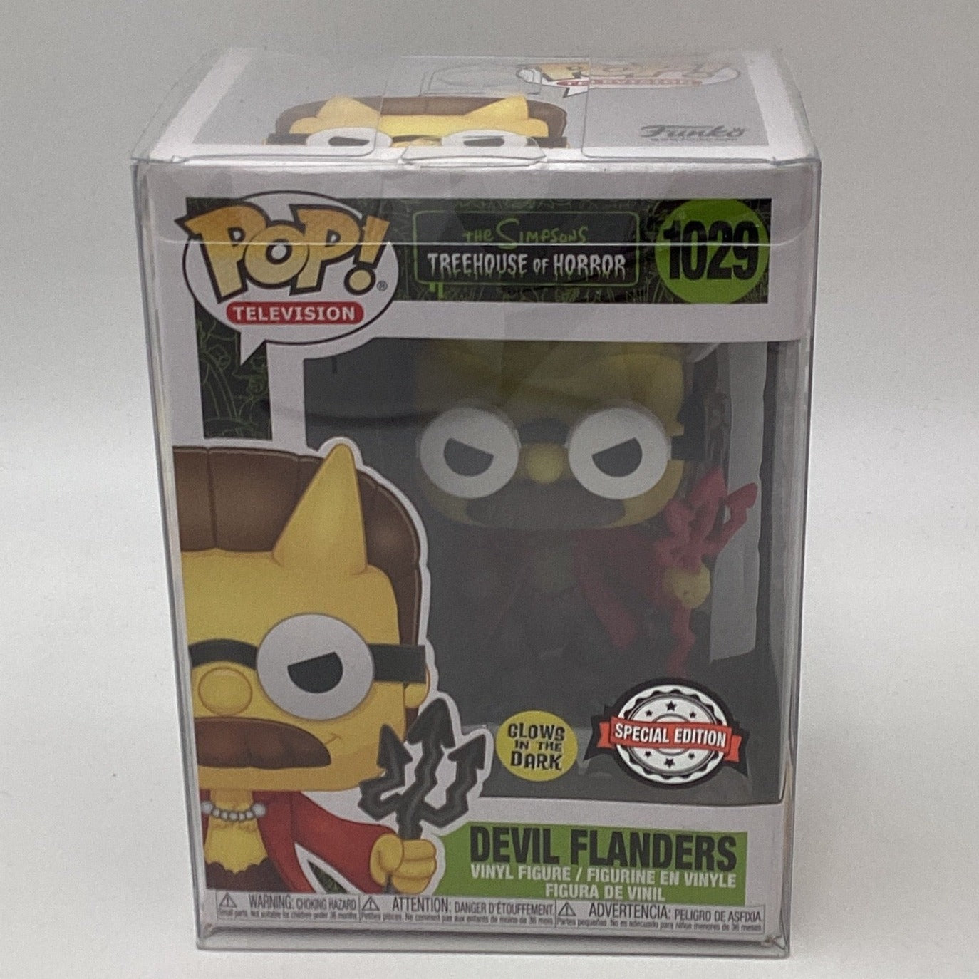 Funko Pop! TV - The Simpsons Treehouse of Horror - Devil Flanders (Glo