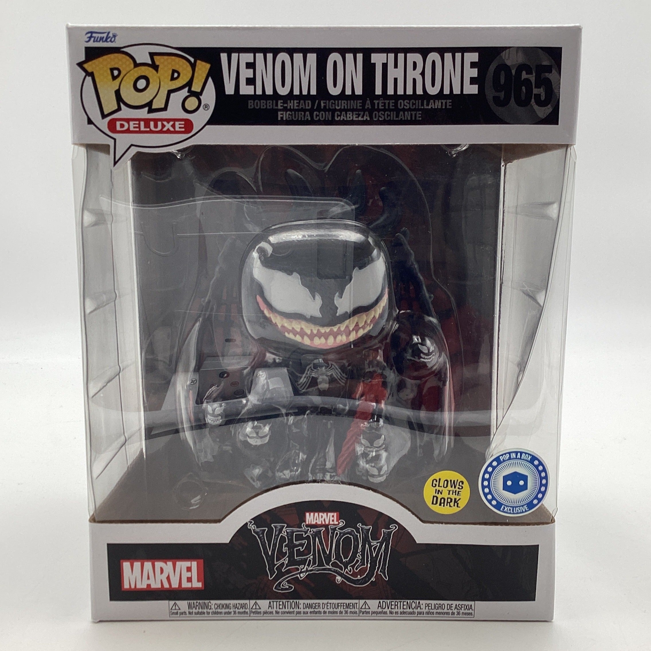 Funko Pop! Deluxe - Venom On Throne (Glow In The Dark)