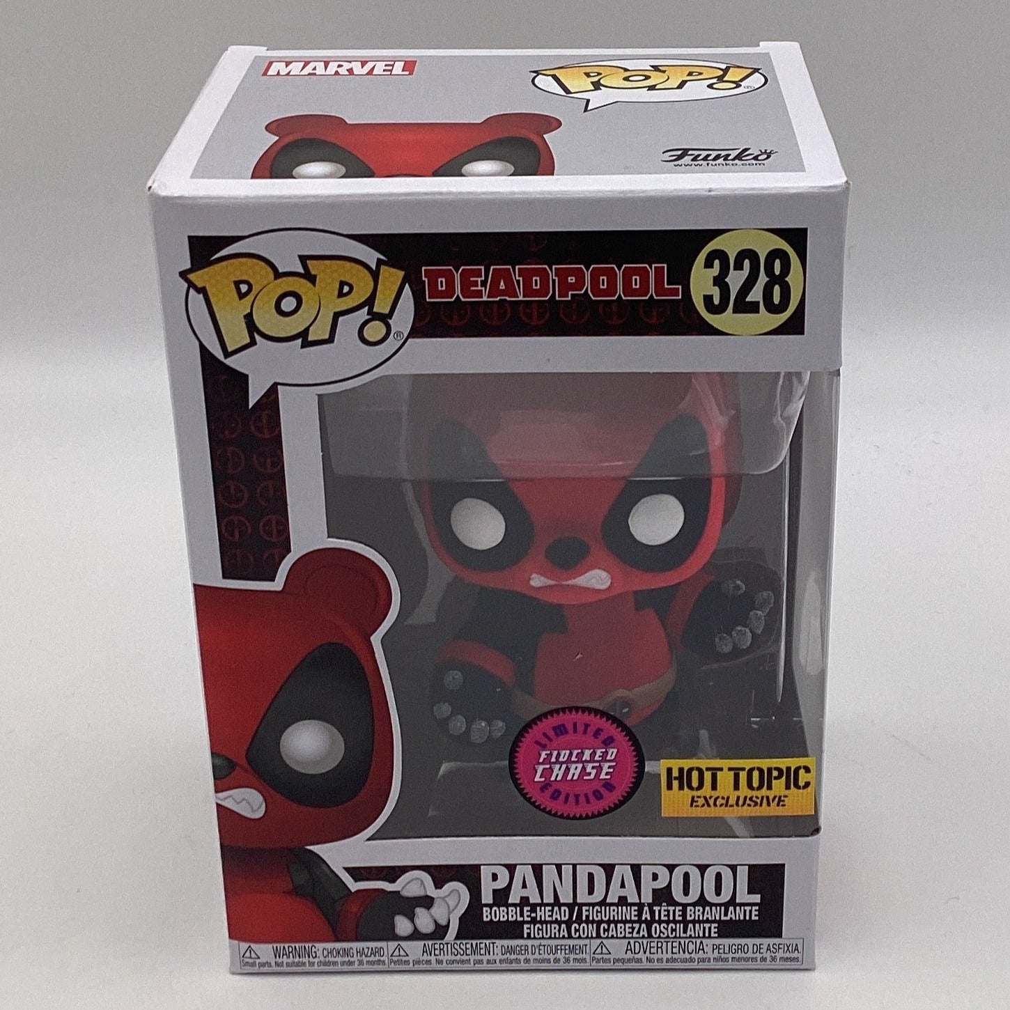 Funko Pop! Deadpool - Pandapool (Chase) (Flocked) (Hot Topic Exclusive